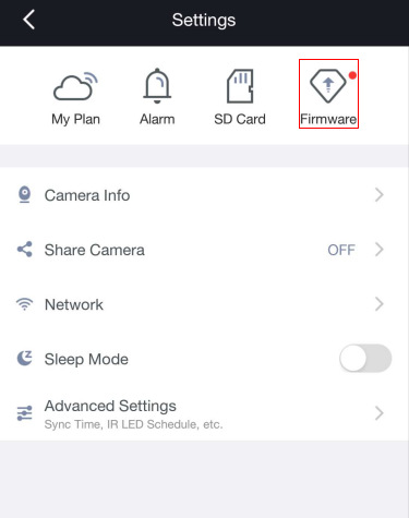 How to update the camera’s firmware using the Foscam app?-Foscam Support - FAQs