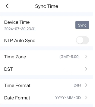 How to set up time of Foscam cameras via Foscam app?-Foscam Support - FAQs
